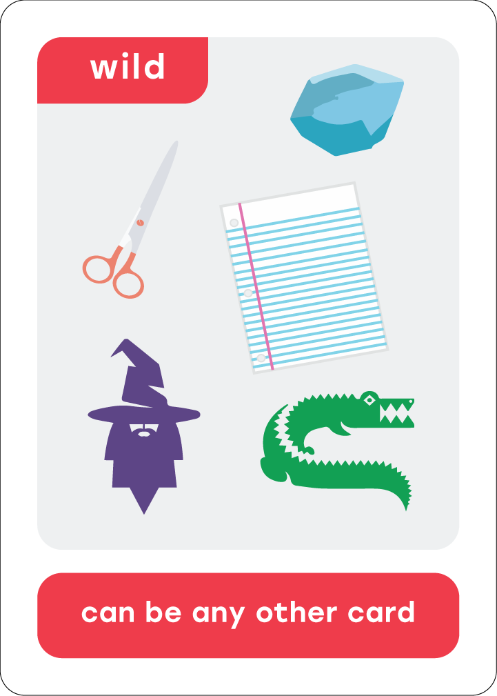 Rock Paper Scissors Wizard Croc Card Game™ – Ready Player N, LLC